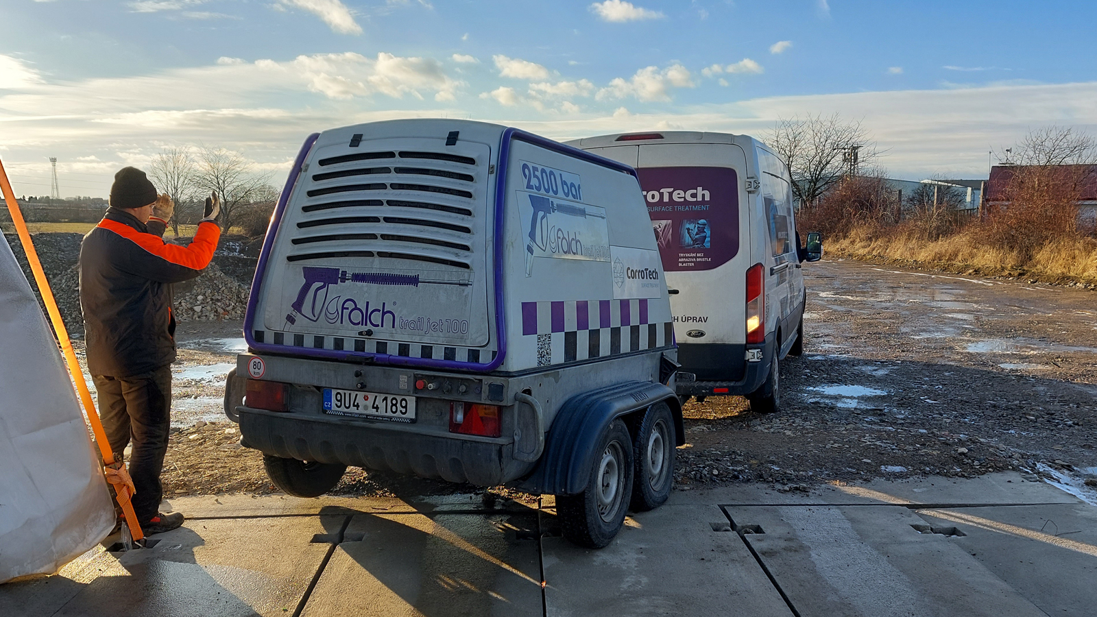 Decontamination of internal parts of drinking water pipes with FALCH® technology - Corrotech