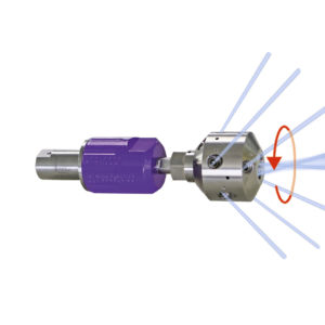 Rotary nozzle FALCH® Pointspeed regulation 5, 4/2, 500 bar, 90°C, 30kW ...